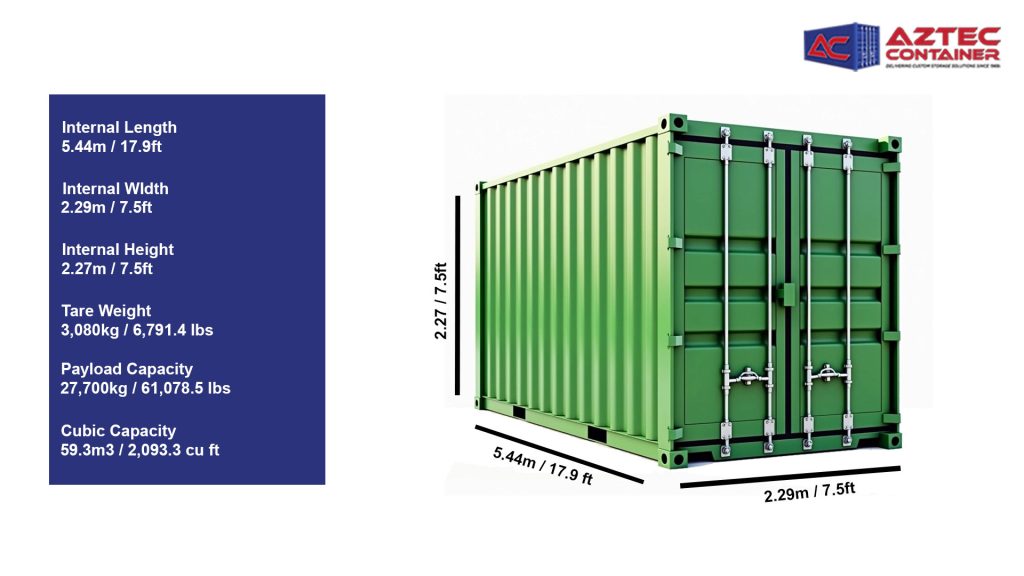20 Foot Containers With Roll Up Doors | Secure & Durable