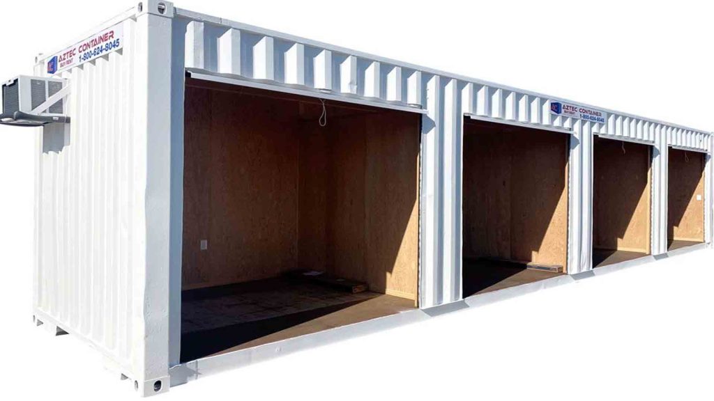 40 Foot Conex Box With 4 Roll-Up Doors | Storage Containers For Sale
