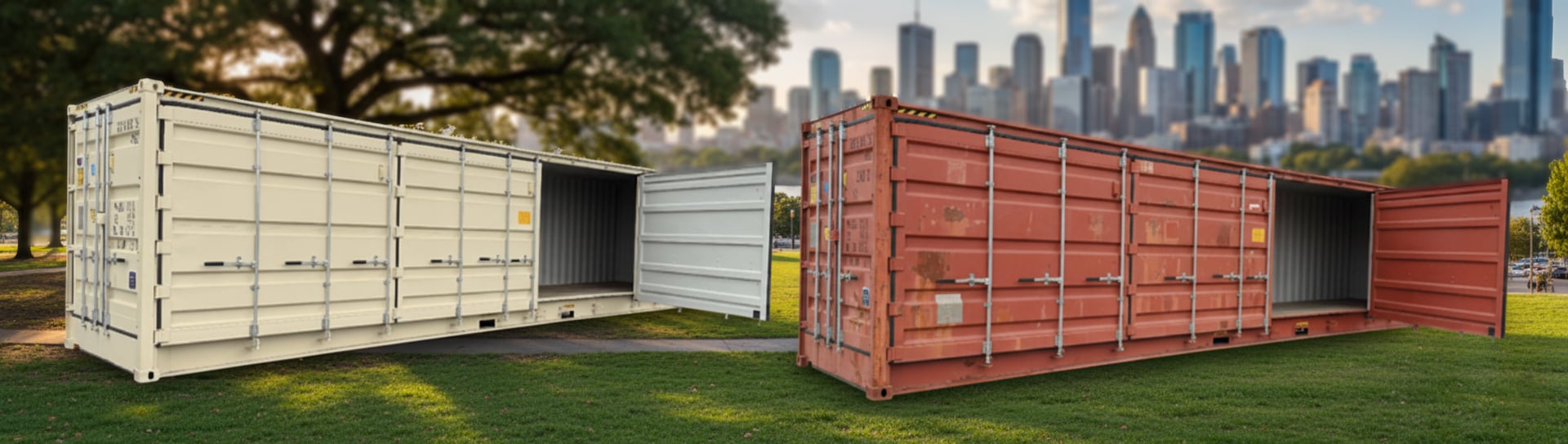 40 Foot Full Side Open Conex Box | Shipping Containers Near Me