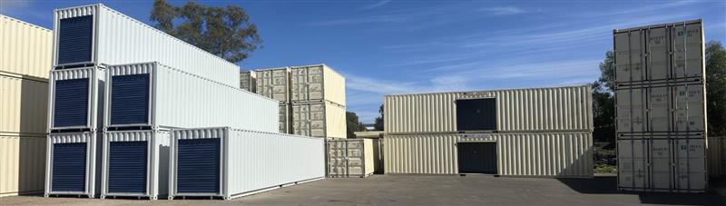 40 Foot Shipping Containers With 2 Roll-Up Doors | Durable & Versatile